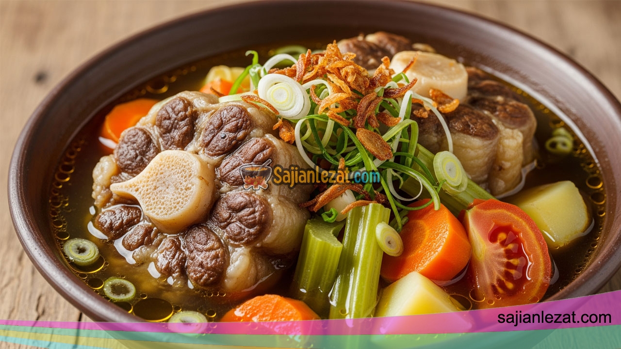Resep Sup Buntut Meriah Gurih dan Lezat